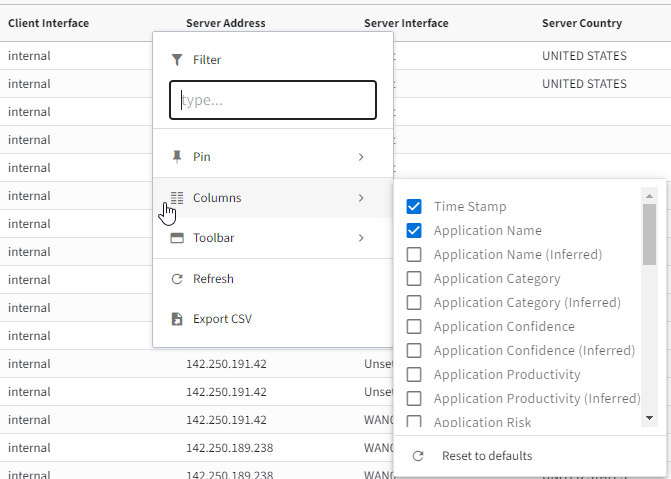 Viewing Reports in Micro Edge – Edge Threat Management Support - Arista